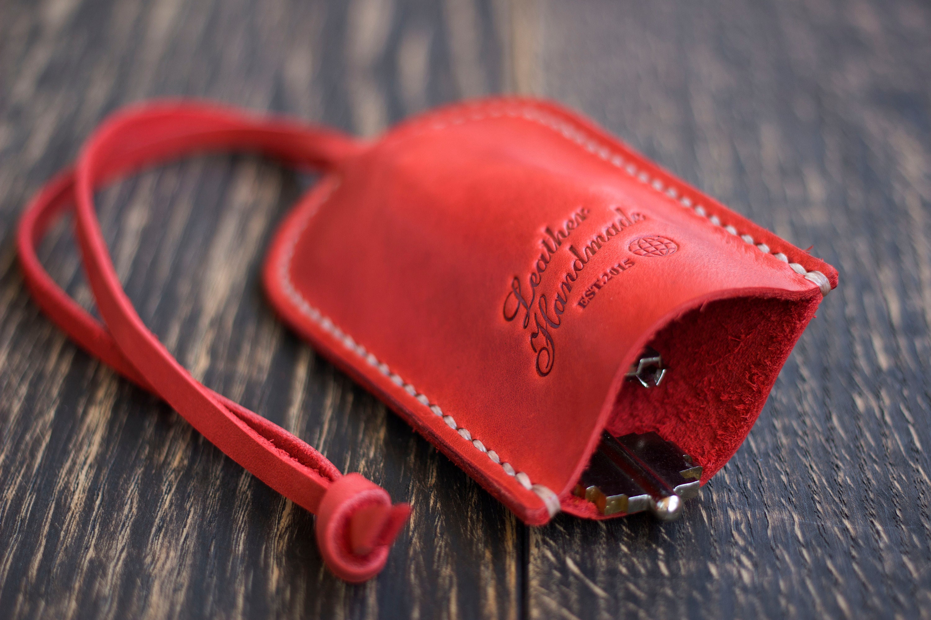 Leather Keychain, Leather Key Holder, Personalized Gift, Key Case, Key ...