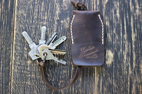 Keychain Holder Leather key case Pouch Key organizer Leather | Etsy