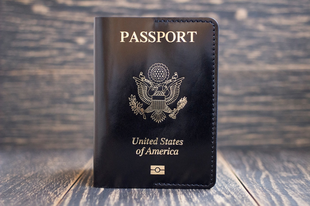 Leather USA Passport Cover, Your Country's Passport Cover, Birthday ...