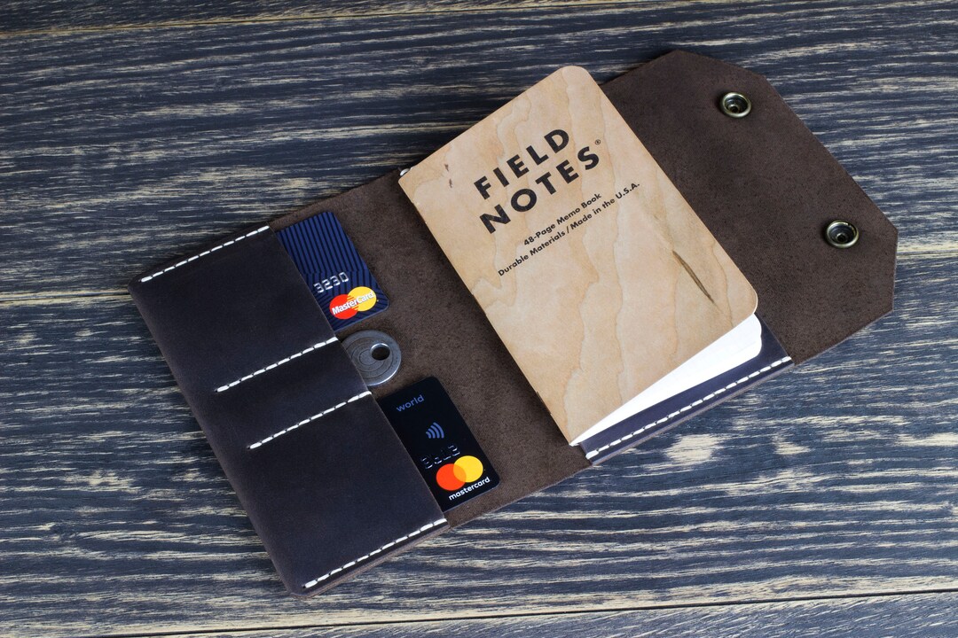 Leather Field Notes Cover, Personalization Gift, Field Notes Wallet ...