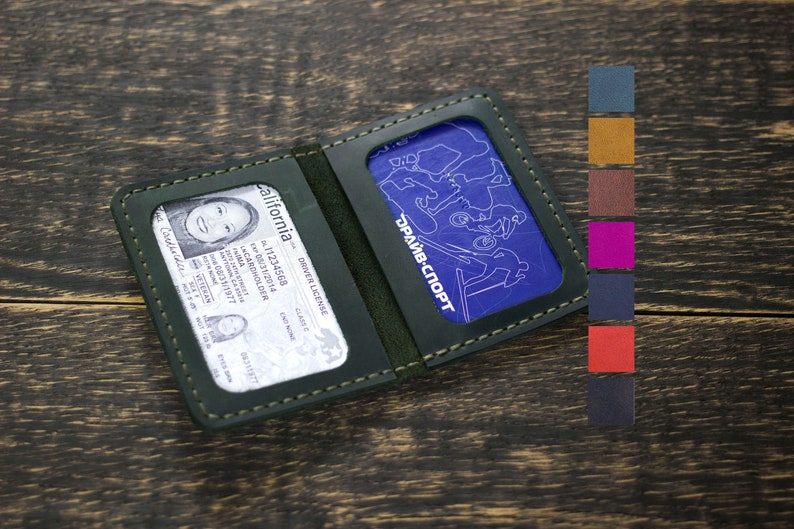 Cover for Driver's License and ID Holder, Slim Leather Case for ID Card ...