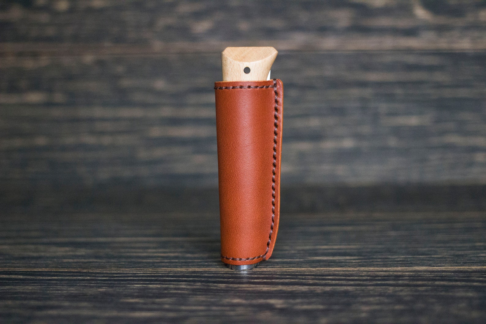 Leather Sheath for Opinel No.8, Leather Knife Sheath, Personalized Gift ...