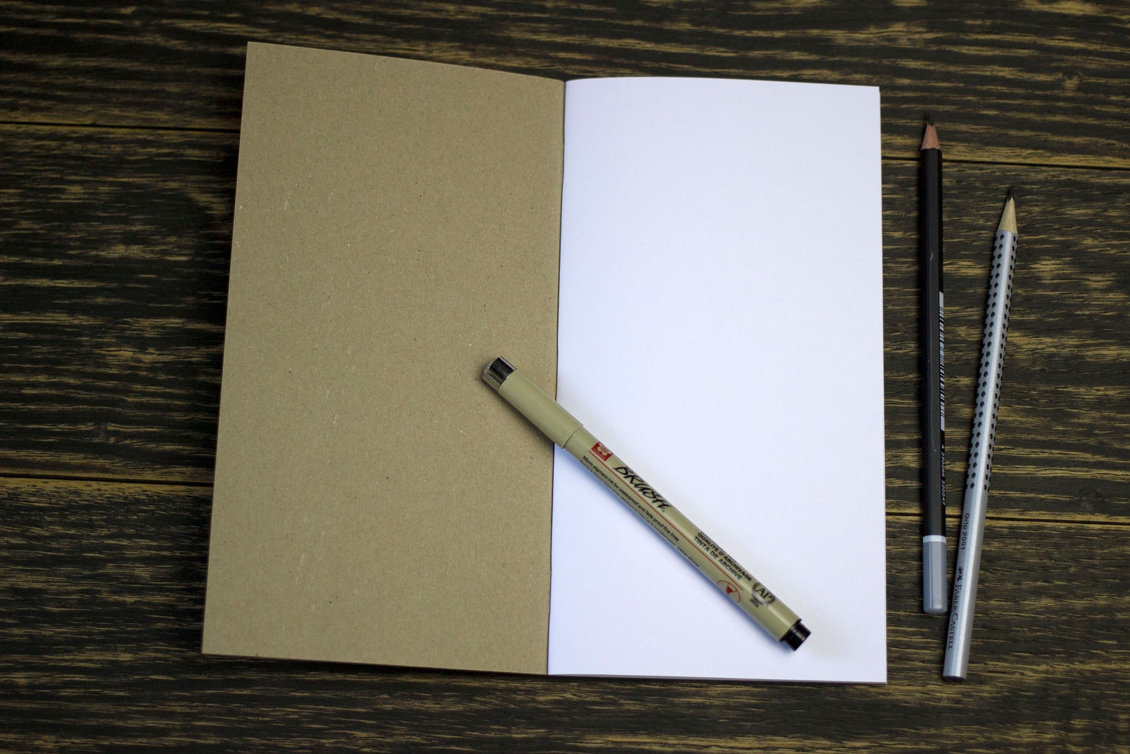 Set of 5 Notebooks / 4.33 X 8.07 Inches / Blank Pages / Kraft - Etsy