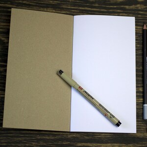 Set of 5 Notebooks / 4.33 X 8.07 Inches / Blank Pages / Kraft ...