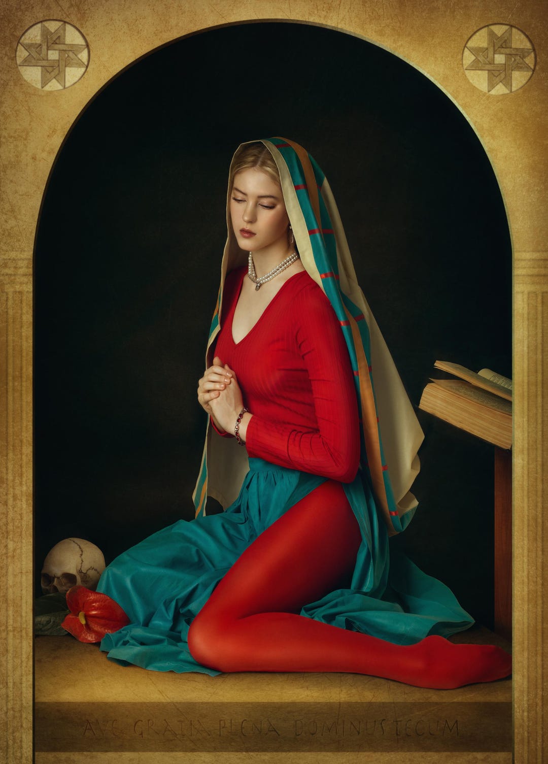 The Offering – A Symbolic Fine Art Portrait of Grace, Sacrifice, and ...