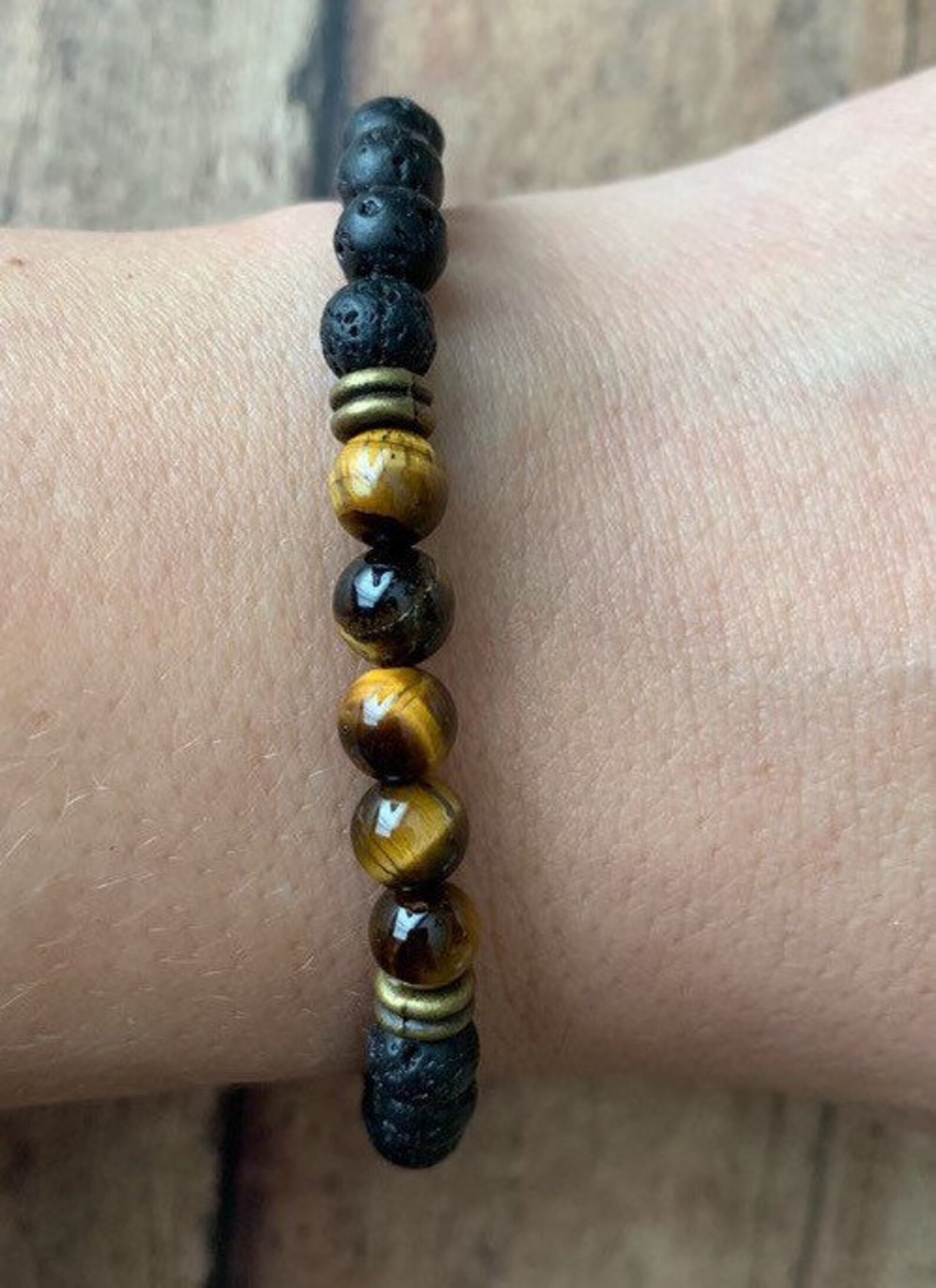 6mm Lava Rock Bracelet Beaded Bracelet Men's Bracelet - Etsy