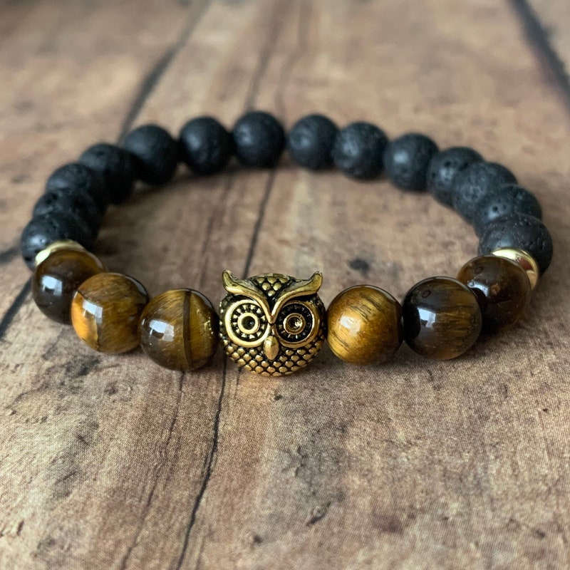 Gold Owl Bracelet - Etsy