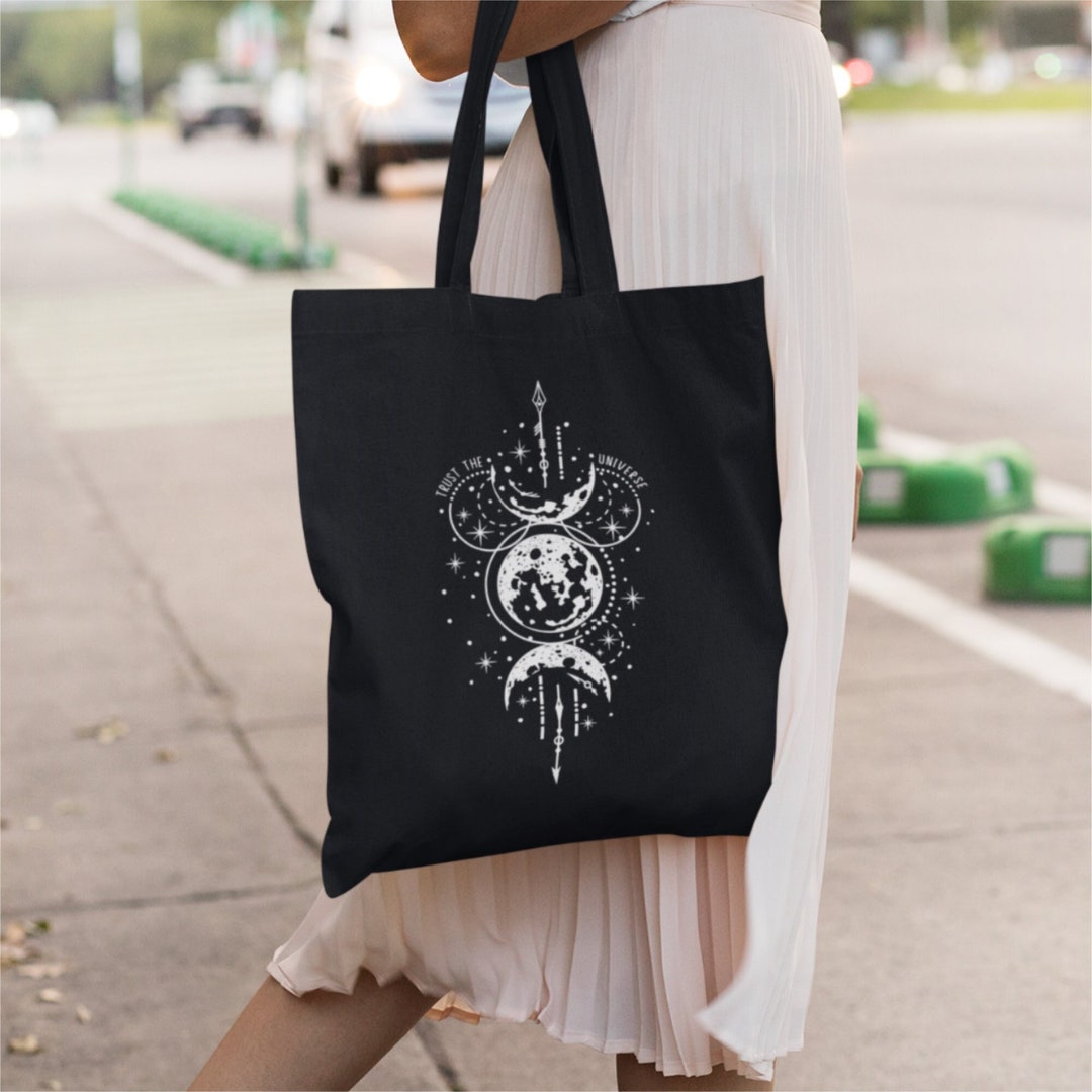 Mystic Moon Tote Bag Aesthetic Trendy Tote Bag Yoga Gift Idea for Her ...