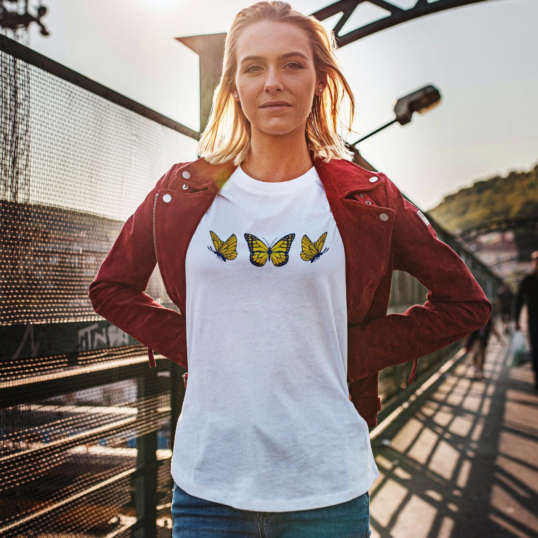 Butterfly T Shirt Butterfly Shirt Aesthetic Clothing Cute Etsy