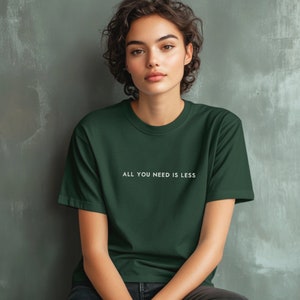 Women's Minimalist Quote Cotton T-shirt Self Love Statement T Shirt ...