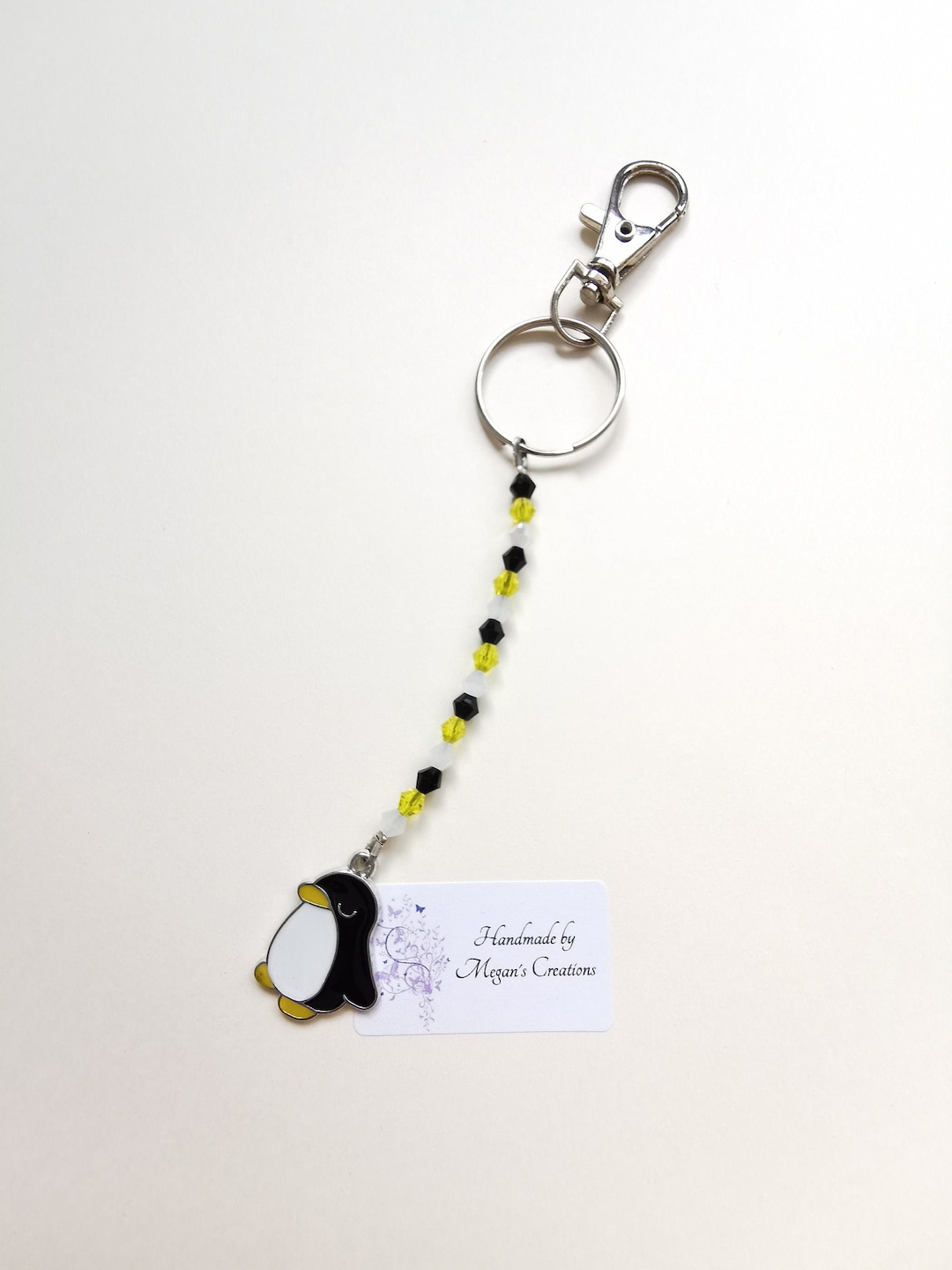 Enamel Penguin Themed Keyring Penguin Keyring Personalised - Etsy