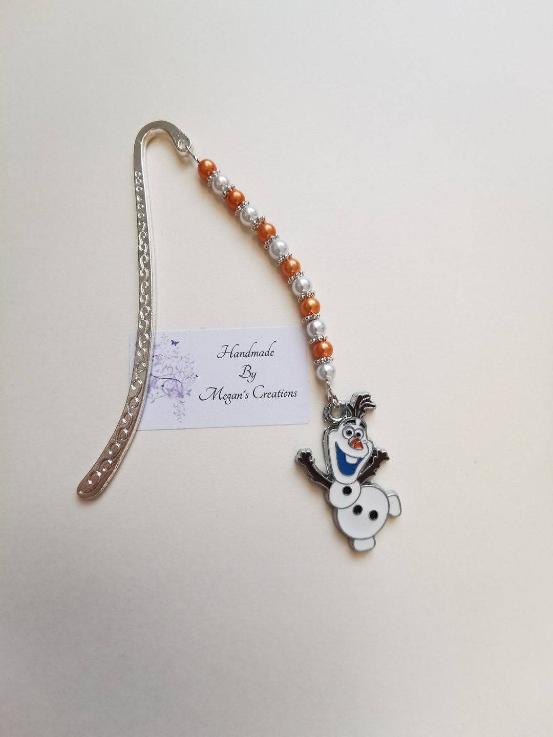 Character Snowman Themed Beaded Bookmark Personalised - Etsy