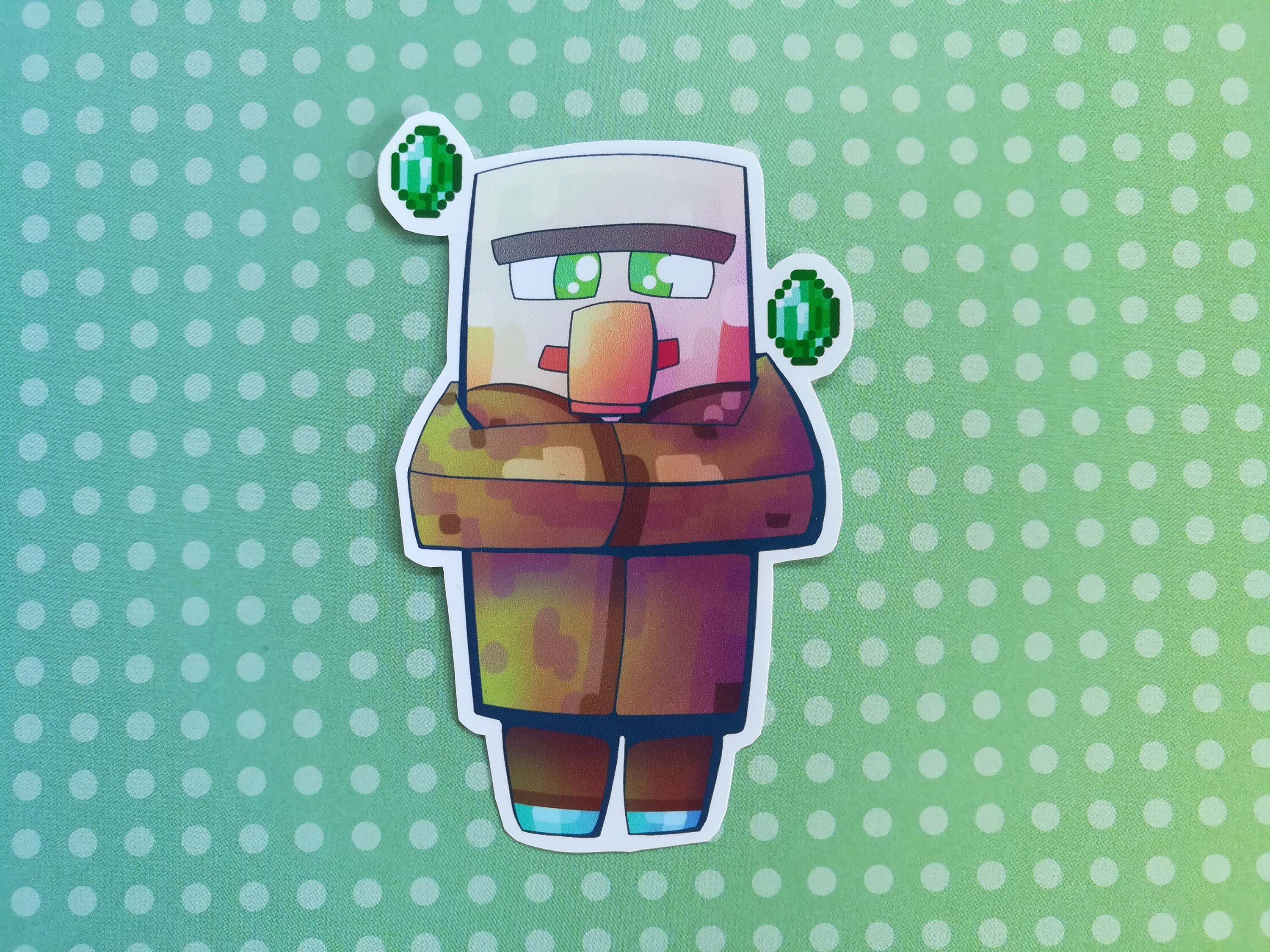 Minecraft Vinyl Stickers 1: Creeper Enderman Villager | Etsy