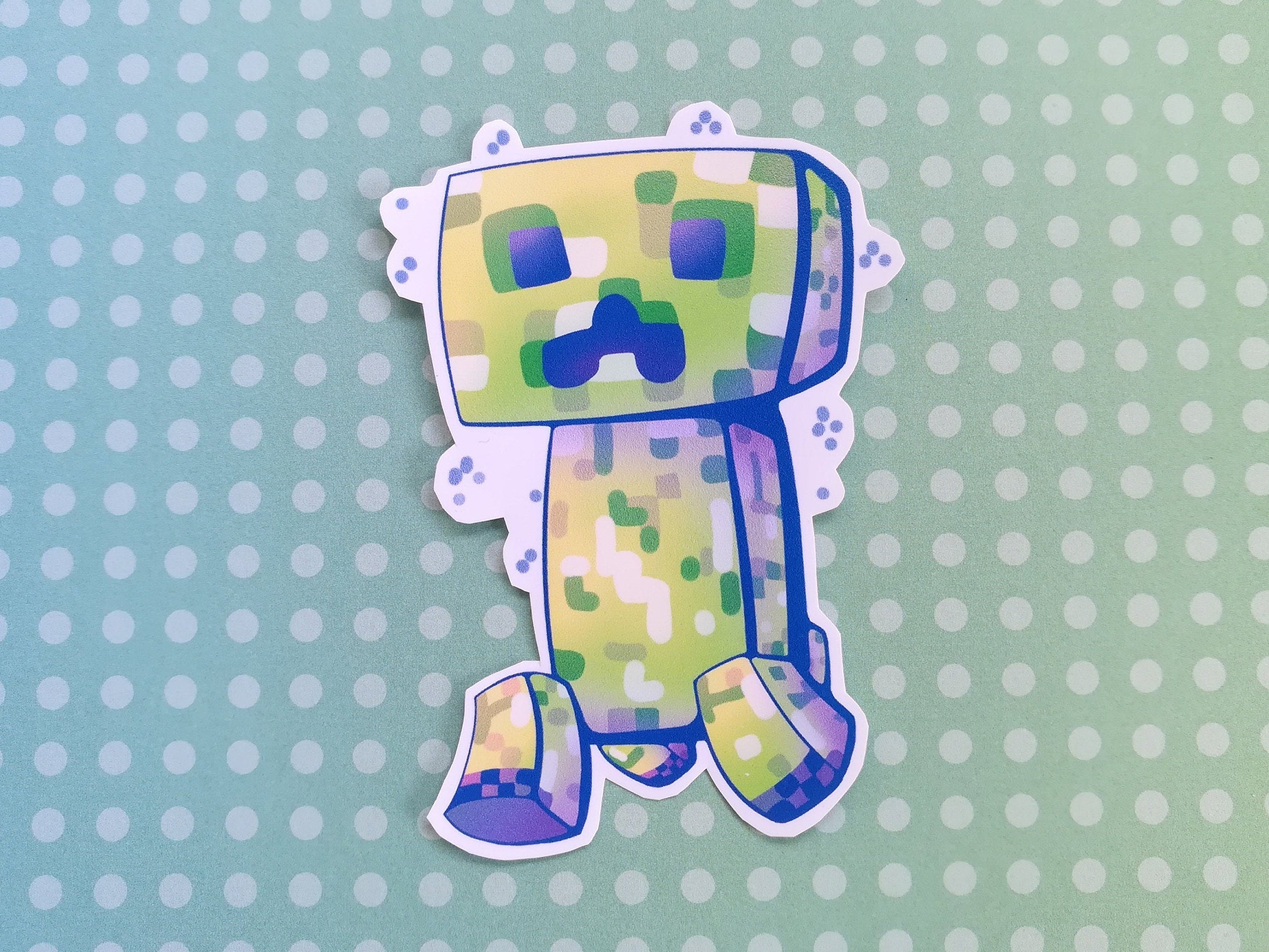 Minecraft Vinyl Stickers 1: Creeper Enderman Villager | Etsy