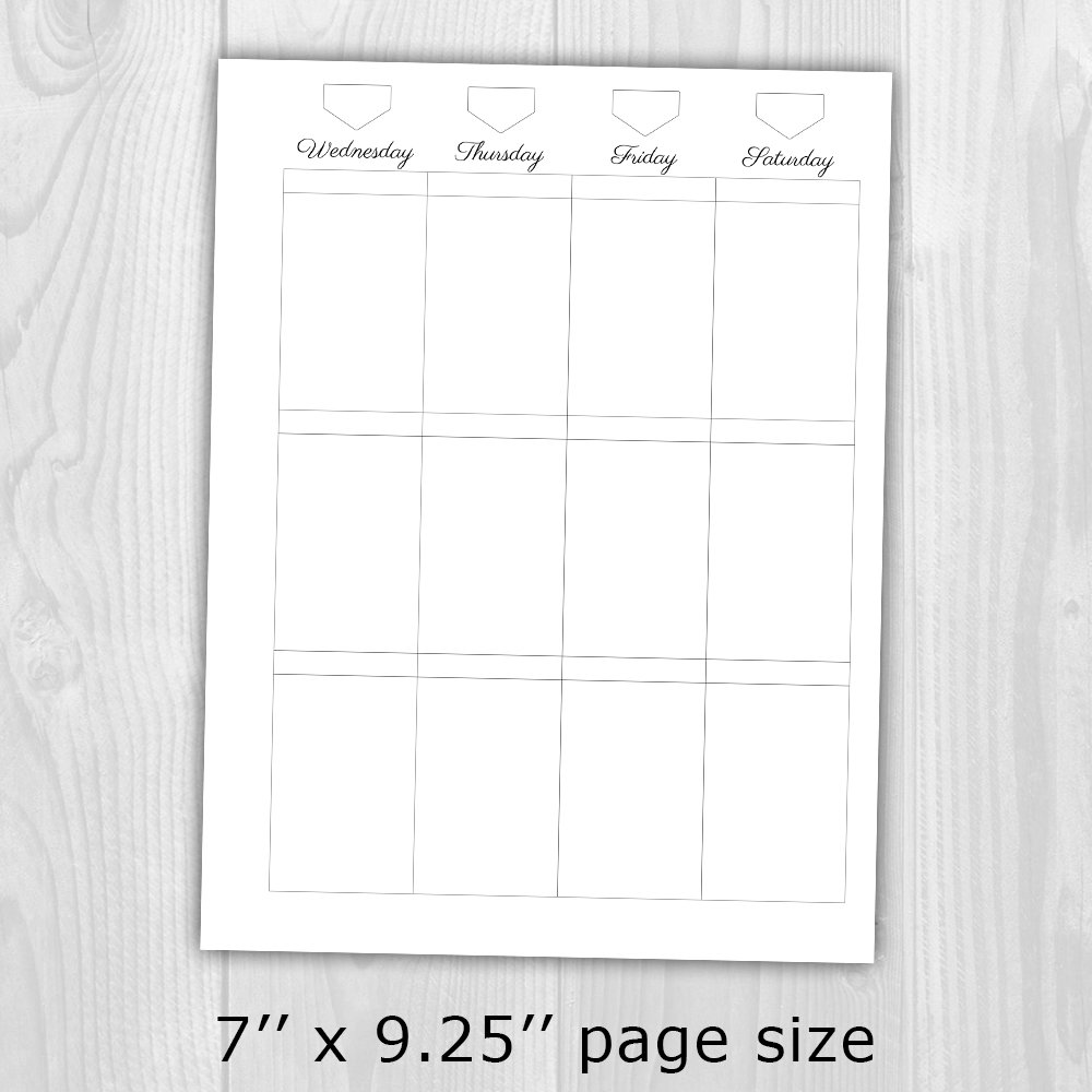 Weekly Planner Printable Happy Planner Classic Style - Undated Sunday ...