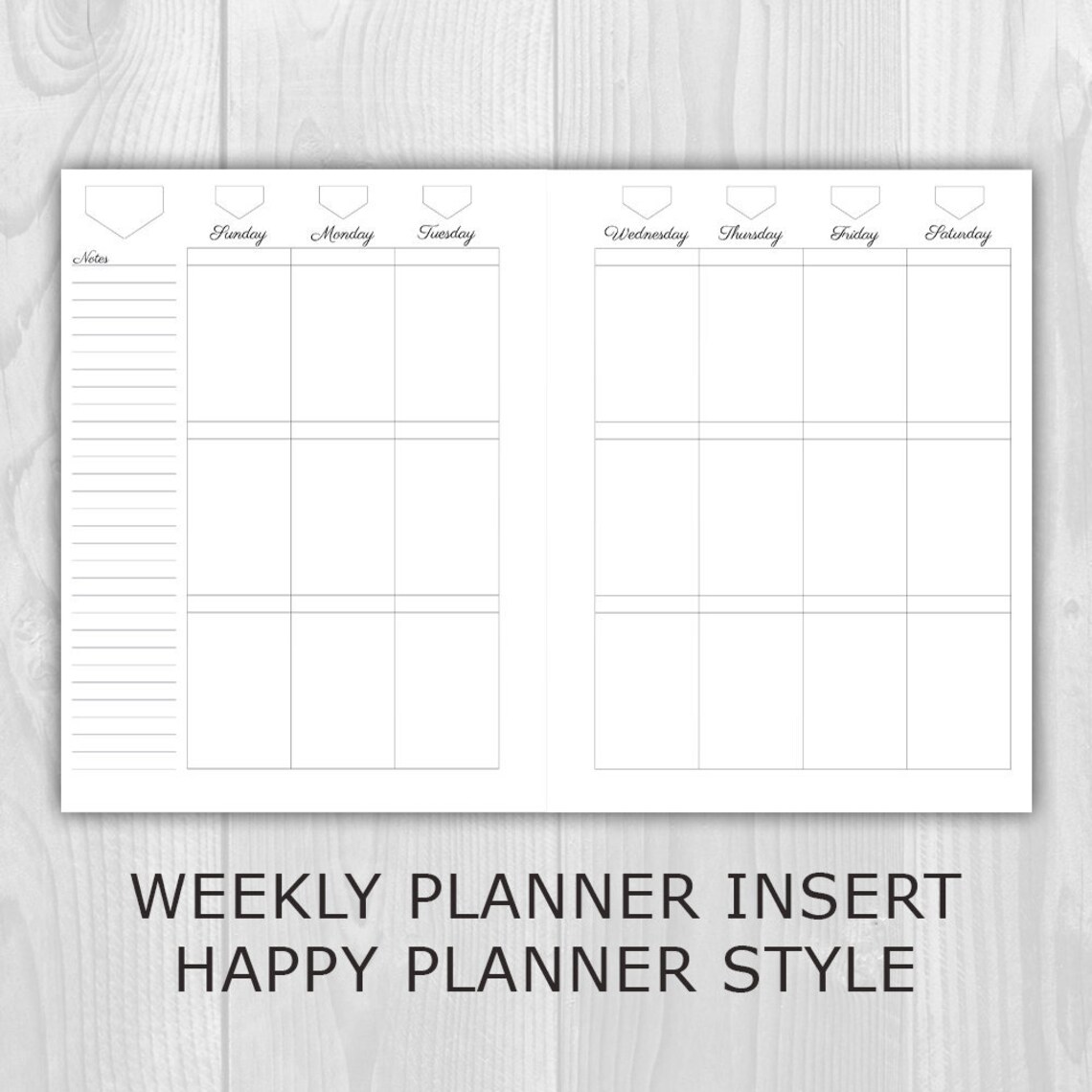 Weekly Planner Printable Happy Planner Classic Style Undated Sunday weekly-planner-printable-happy-planner-classic-style-undated-sunday