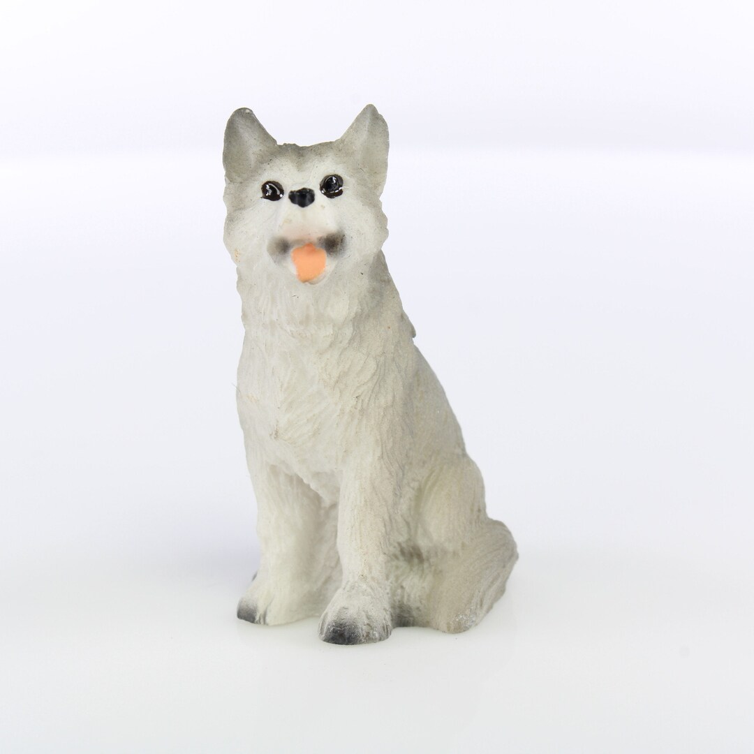 Siberian Husky, Gray W/brown Eyes Tiny One Collection - Etsy