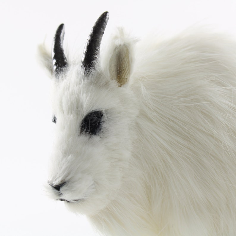 Mountain GOAT FUR FIGURINE Realistic Handmade Figurine | Etsy