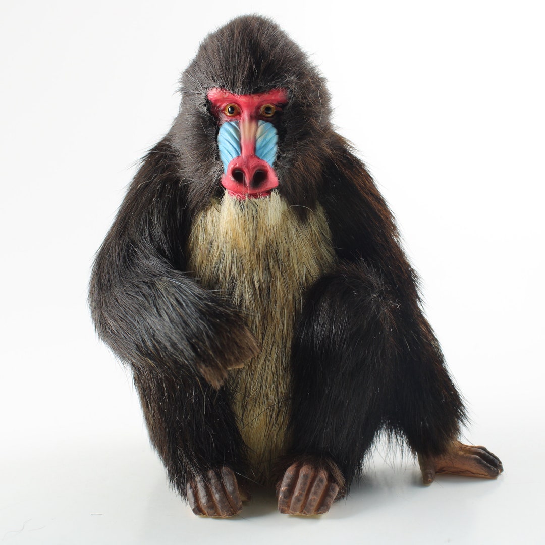 MANDRILL FUR FIGURINE Realistic Handmade Figurine - Etsy