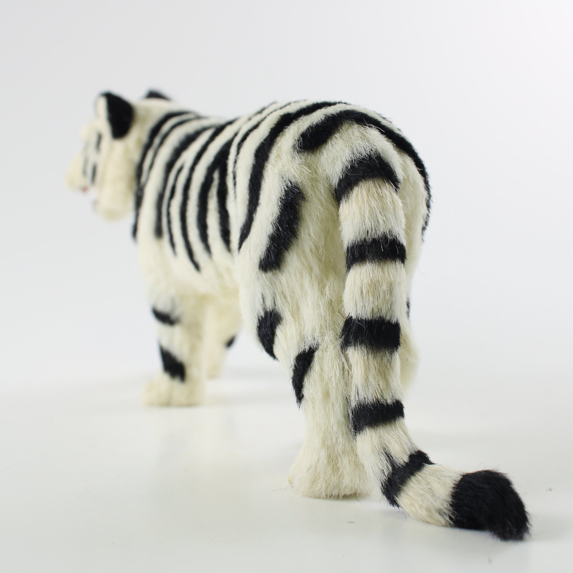 White TIGER FUR FIGURINE Realistic Handmade Figurine - Etsy