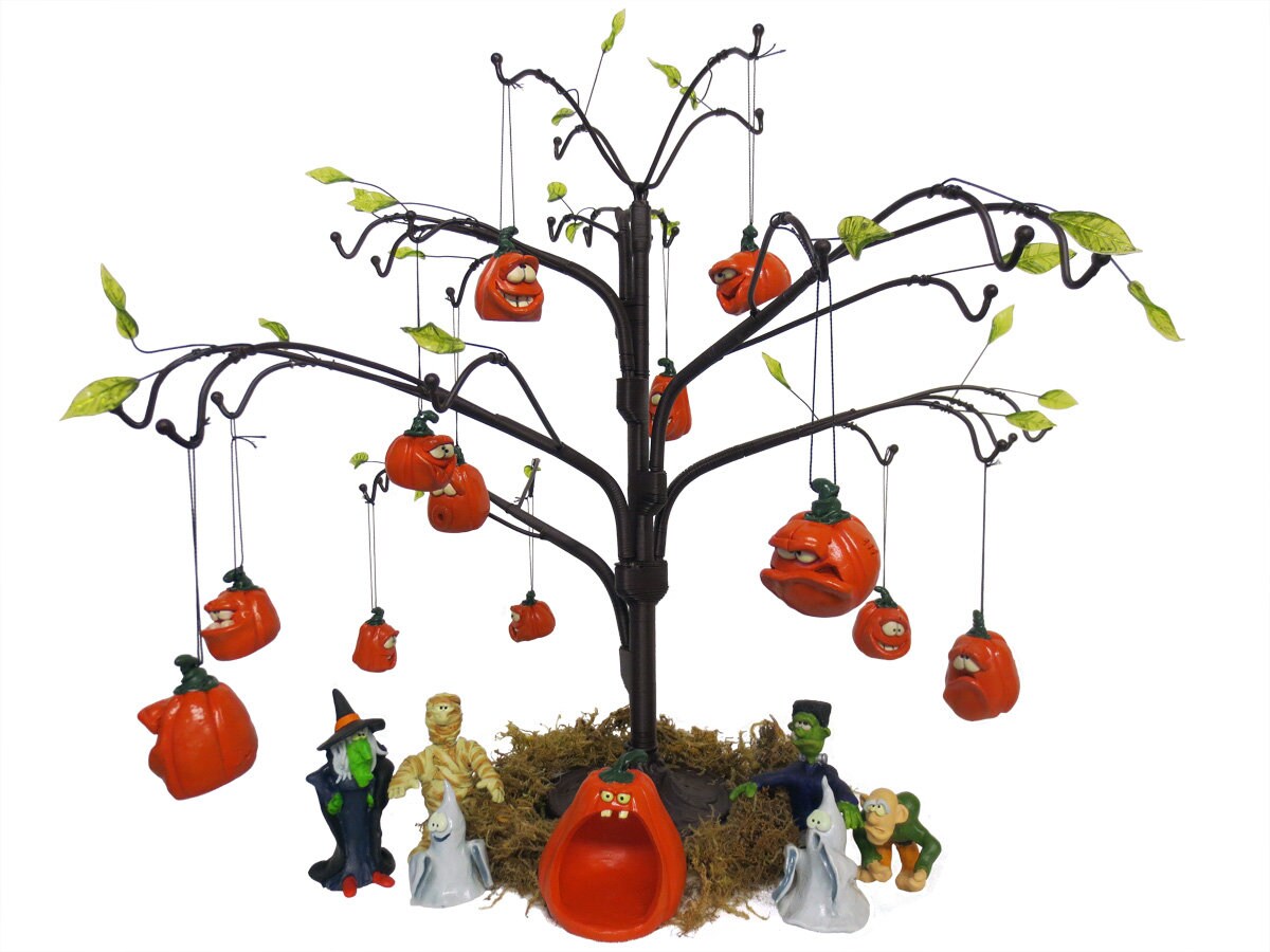 Halloween Decoration Collection With Spooky Pumpkin and Boston | Etsy