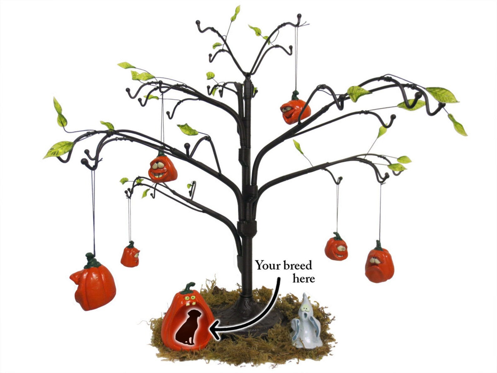 Halloween Decoration Collection With Spooky Pumpkin and Great Pyrenees ...