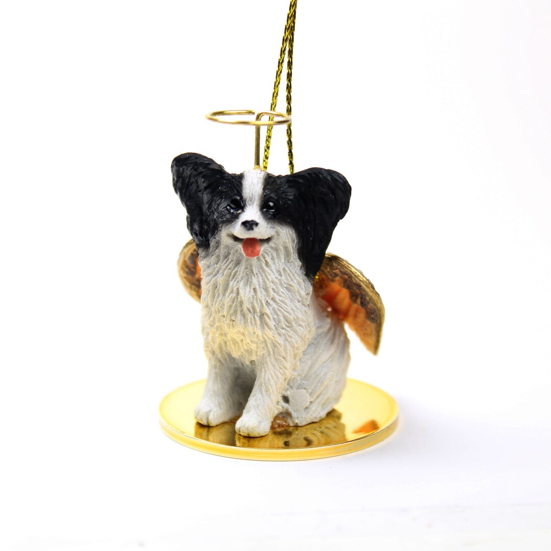 Papillon, Black & White Collectable Hanging Christmas Ornaments - Etsy