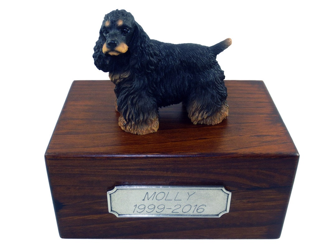 Cocker Spaniel, Black & Tan Beautiful Paulownia Small Personalized ...