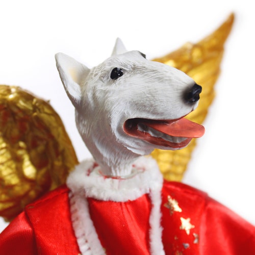 English Bull Terrier Dog Christmas Tree Topper or Wreath - Etsy