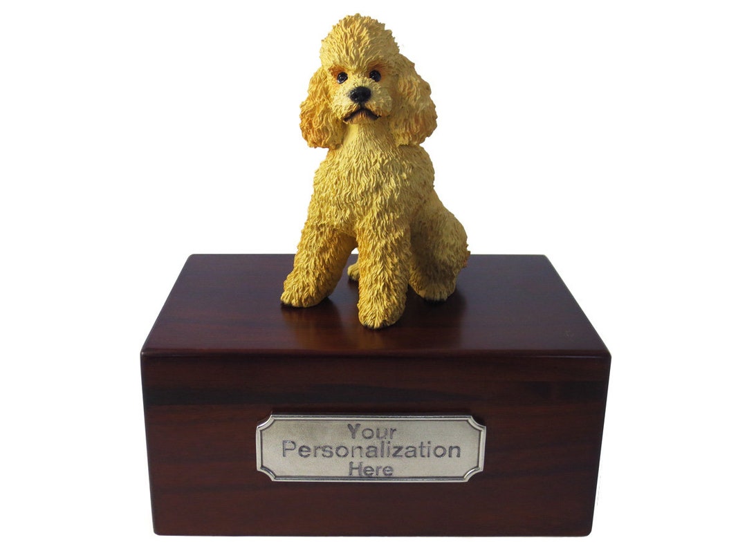 Poodle, Apricot Sport Cut Beautiful Paulownia Wood Small Personalized ...
