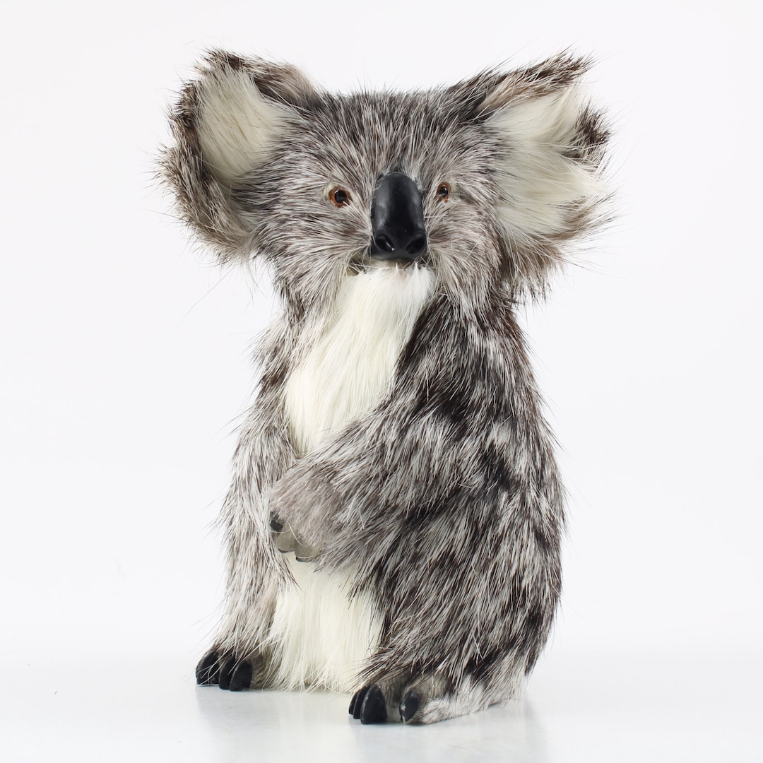 KOALA FUR FIGURINE Realistic Handmade Figurine - Etsy