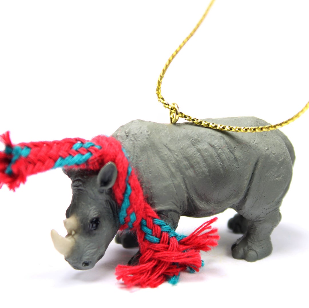 Rhino Collectable Hanging Christmas Ornaments - Etsy