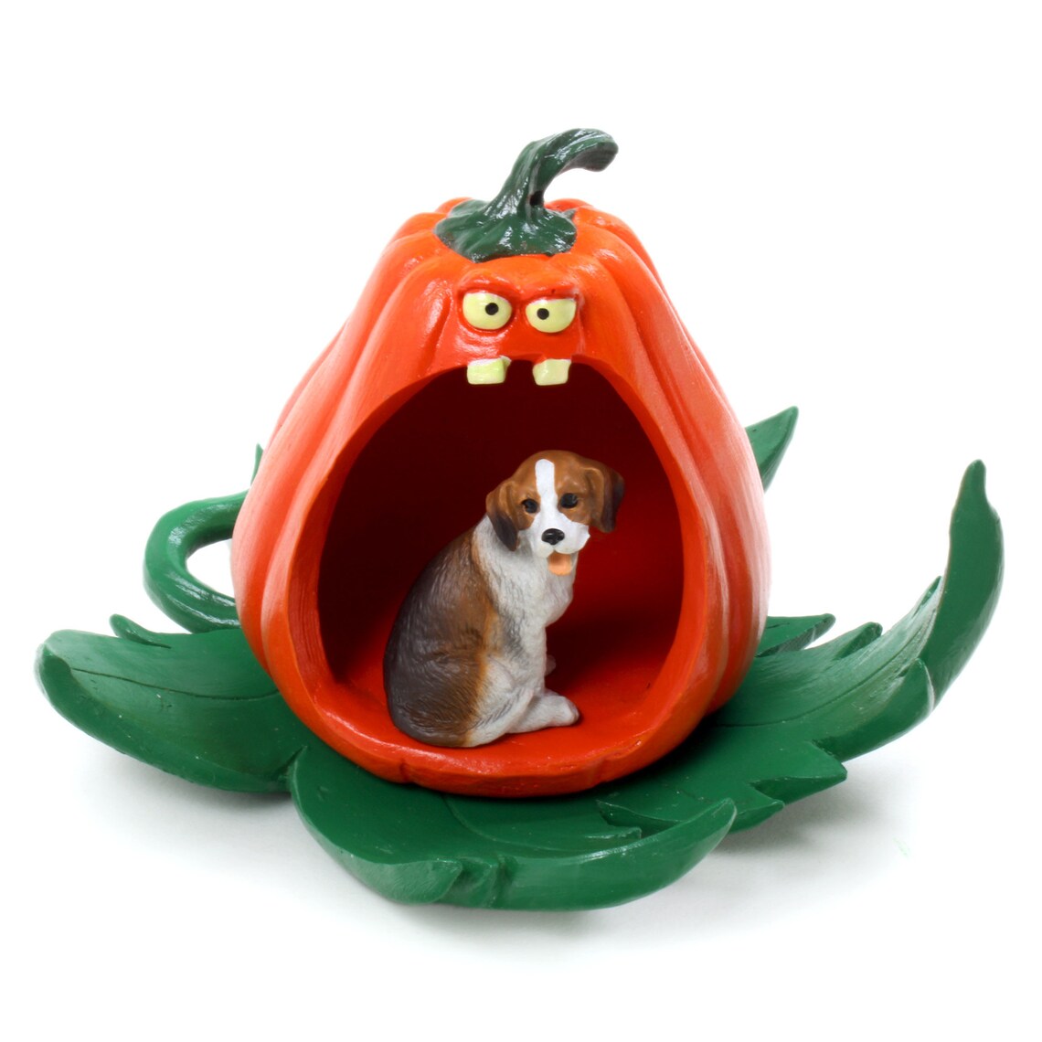 Halloween Decoration Collection With Spooky Pumpkin and Beagle Figurine ...