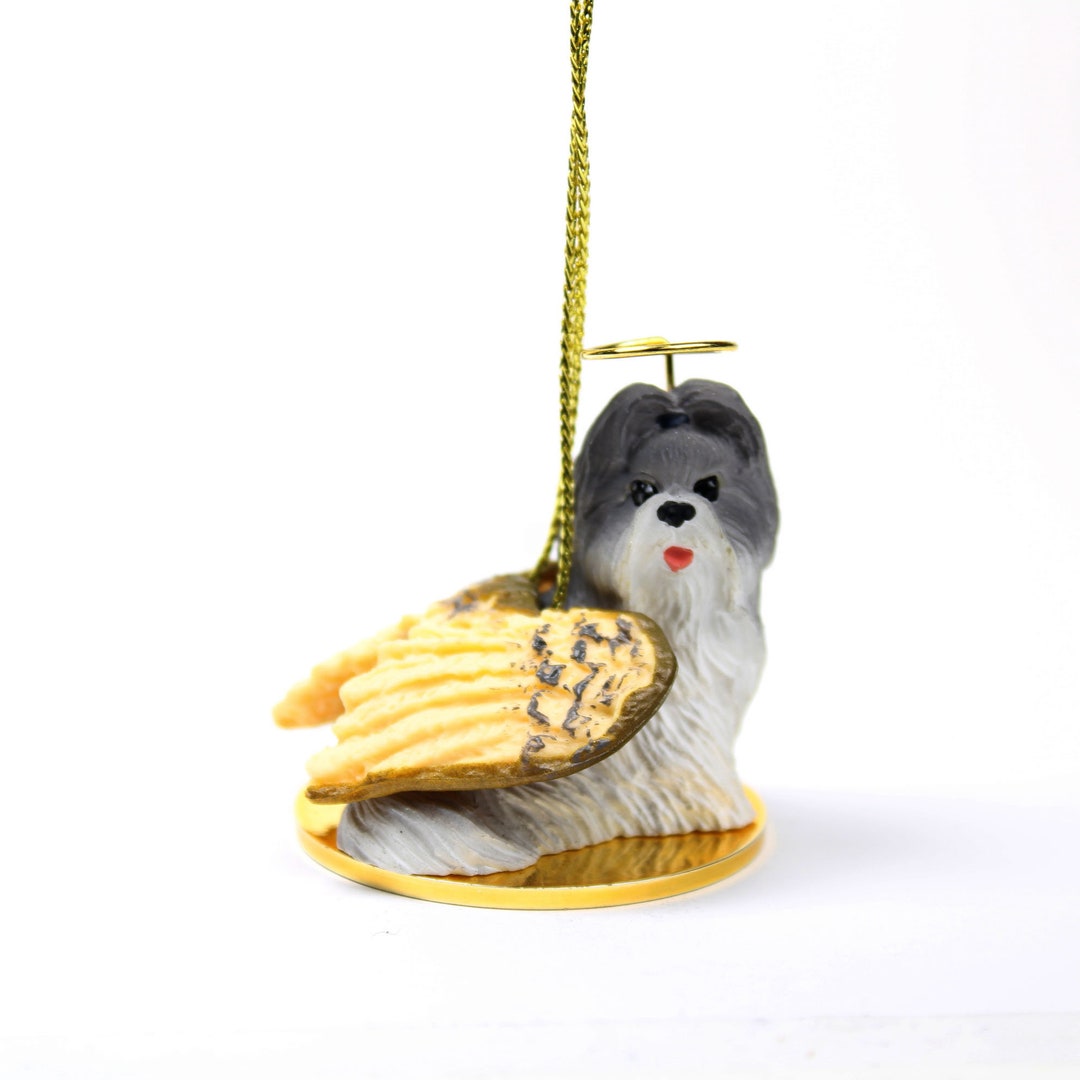 Shih Tzu, Grey and White Collectable Hanging Christmas Ornaments - Etsy