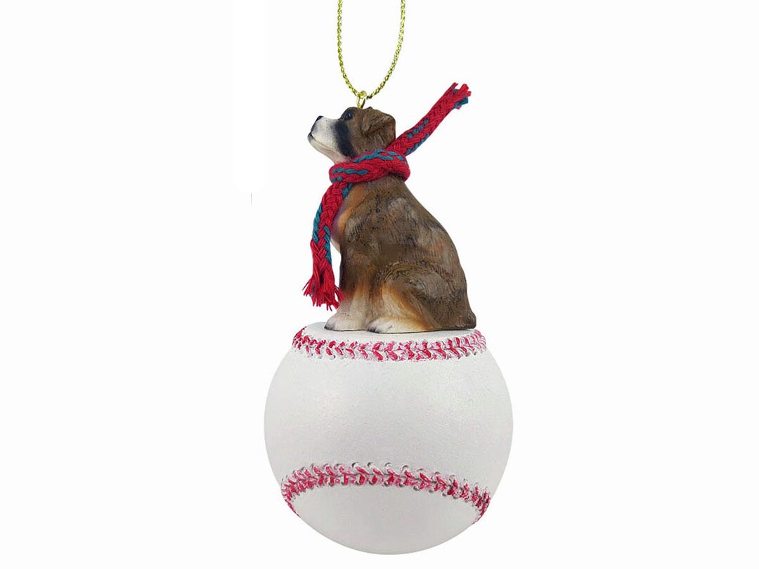 Boxer, Brindle Uncropped Sports Ornaments - Etsy