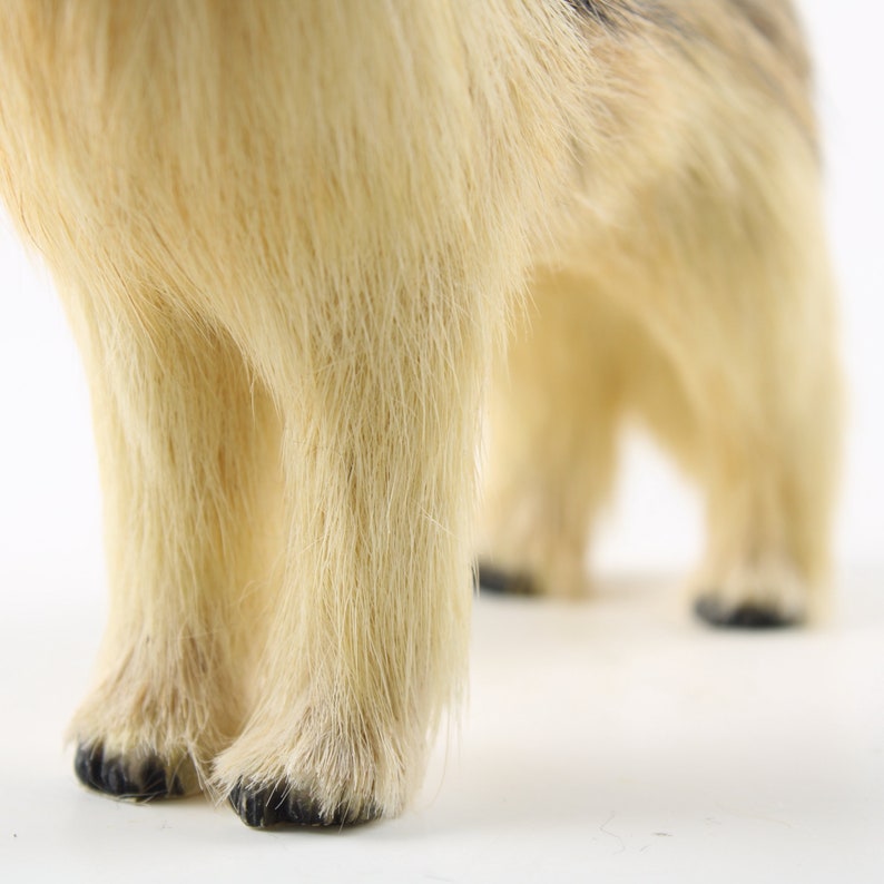 Timber Wolf FUR FIGURINE Realistic Handmade Figurine | Etsy