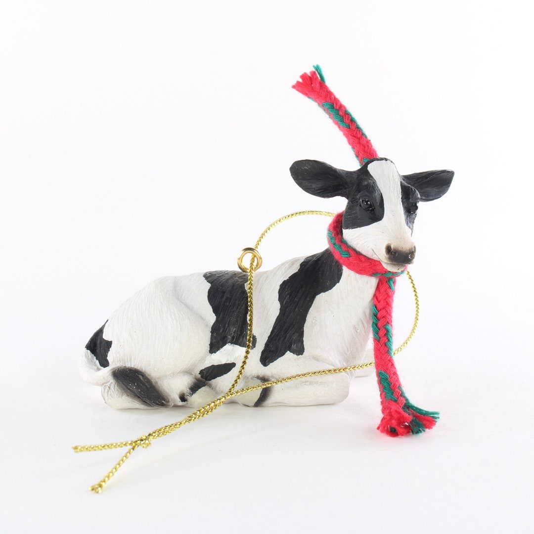 Holstein Cow Collectable Hanging Christmas Ornaments - Etsy