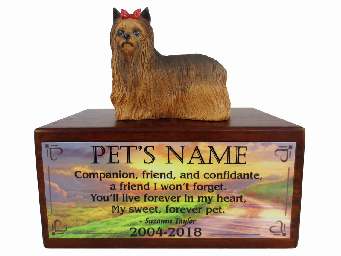 Yorkshire Terrier Beautiful Paulownia Small Wooden Pet Urn - Etsy