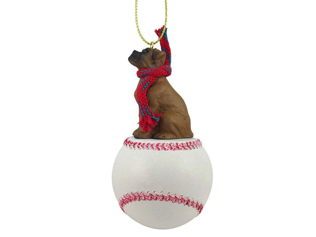 Boxer Uncropped, Tawny Sports Ornaments - Etsy