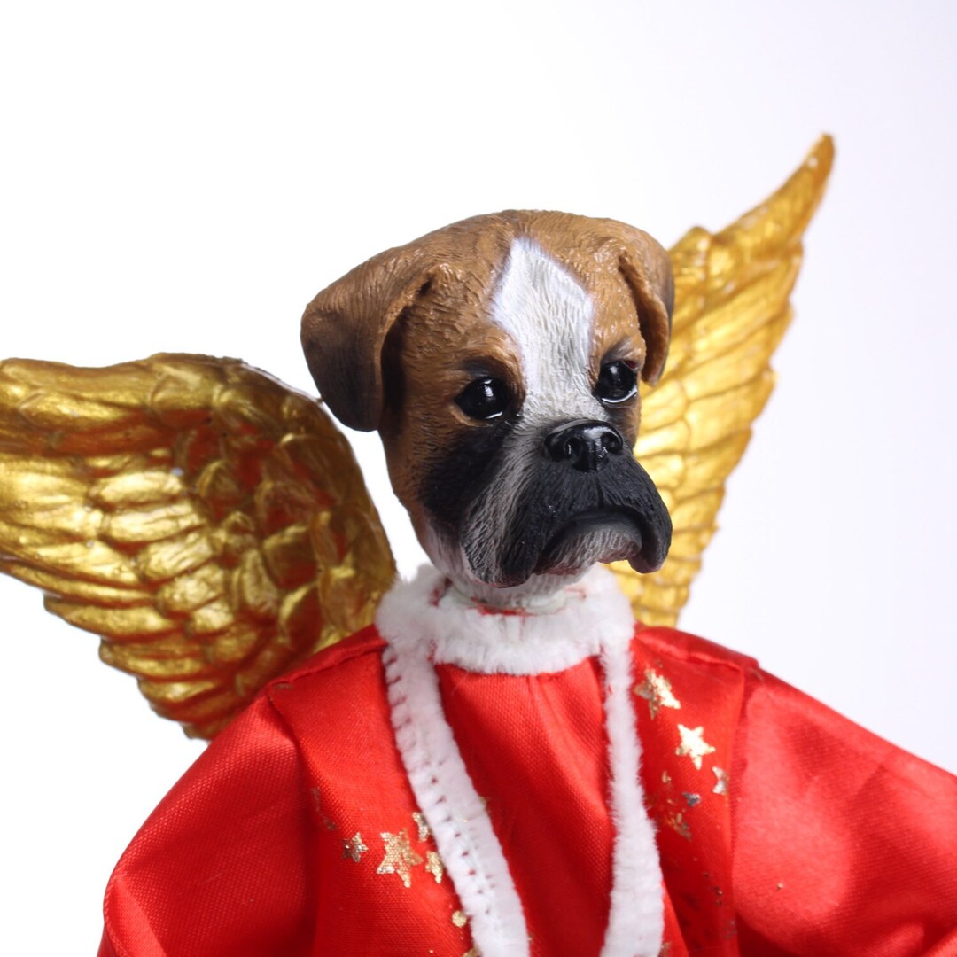 Boxer Uncropped CHRISTMAS Tree Toppers and Shelf Decor - Etsy