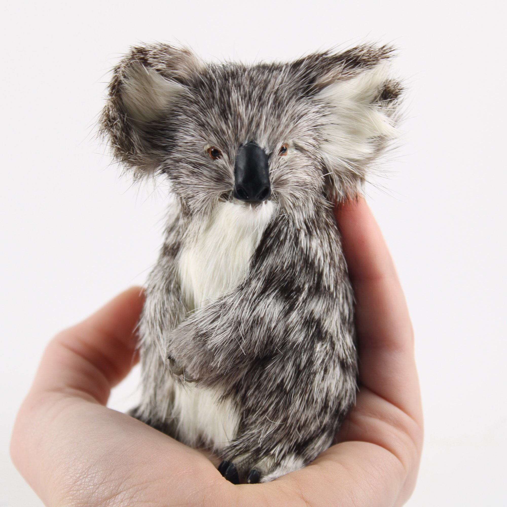 KOALA FUR FIGURINE Realistic Handmade Figurine - Etsy