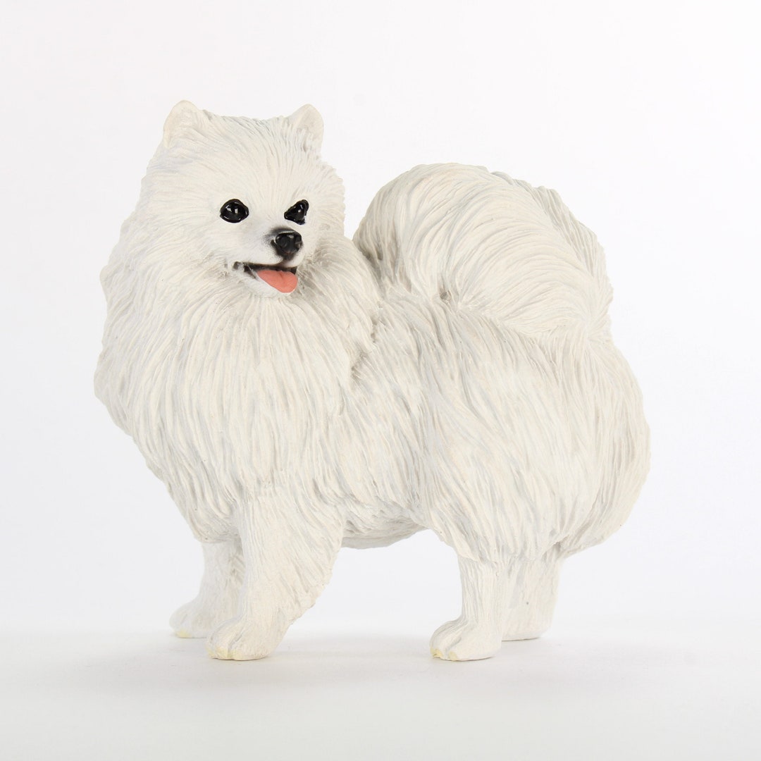 Miniature American Eskimo Standard Figurine - Etsy