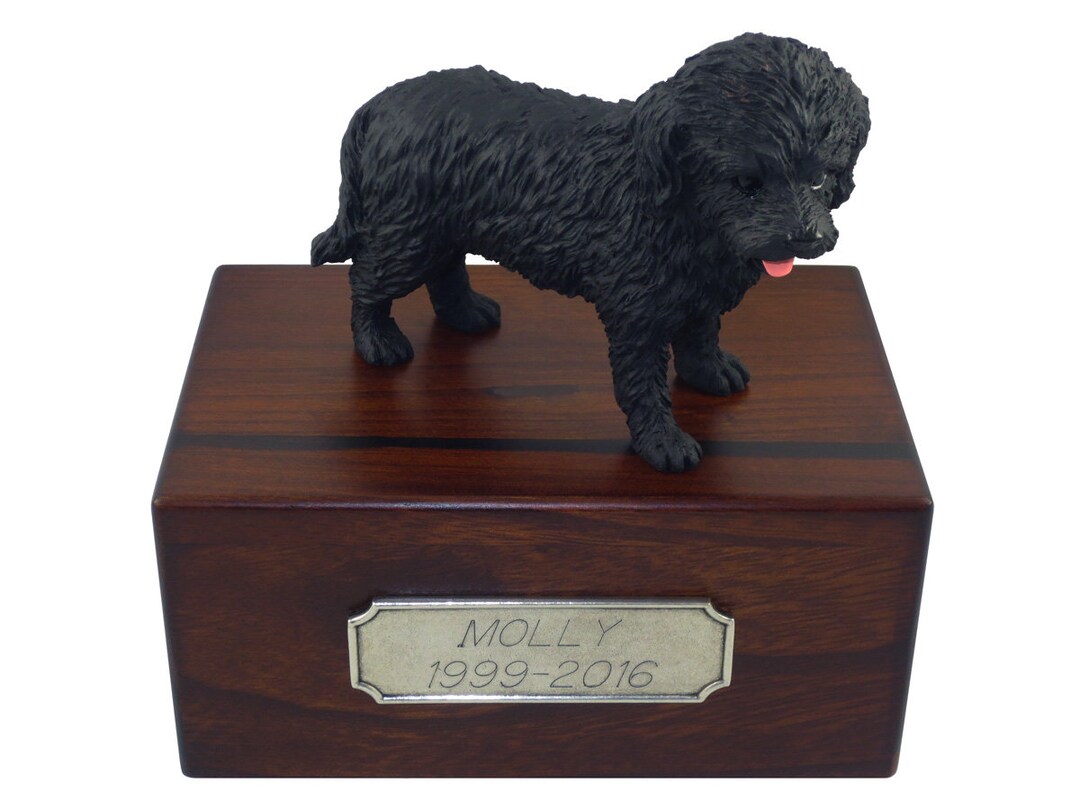 Cockapoo, Black Beautiful Paulownia Small Wooden Pet Urns - Etsy