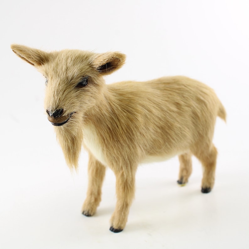 Goat, Brown Realistic Fur Figurine - Etsy