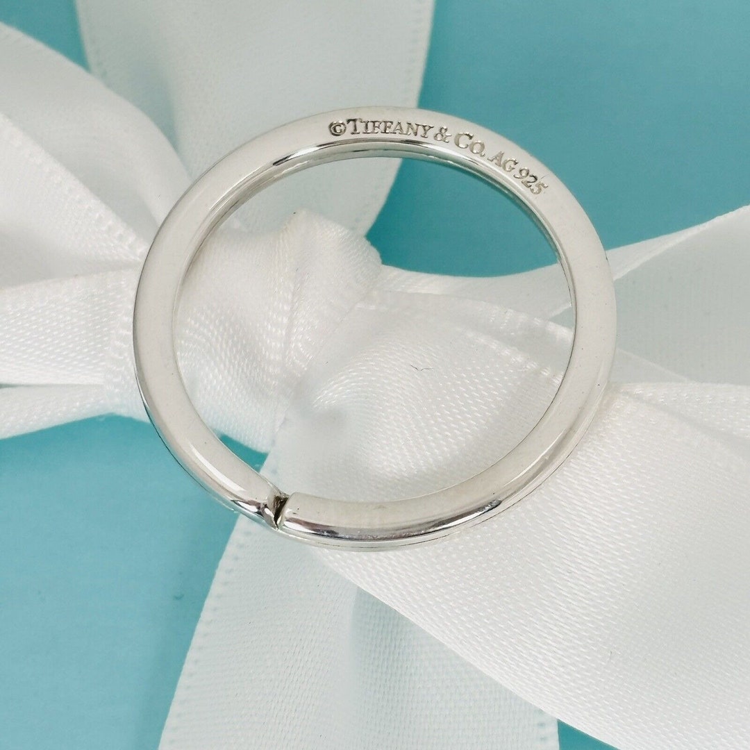 Tiffany & Co Key Ring in Sterling Silver Keyring - Etsy