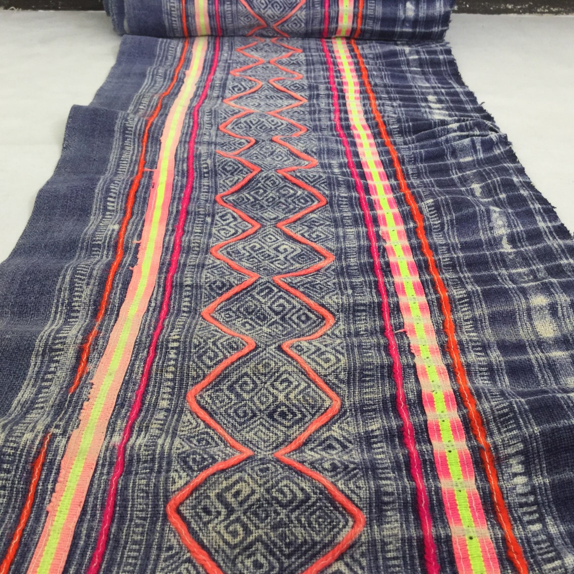Special 2.9 M Long Natural Hmong Hemp Fabricvintage Hemp - Etsy