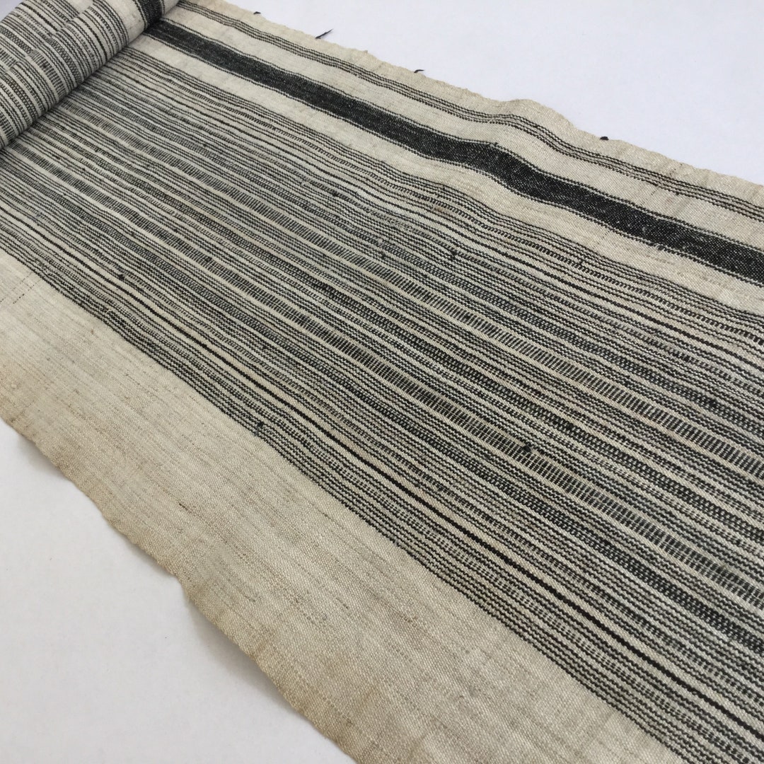 2 Meters Long White Natural Hmong Hemp Fabric, Vintage Hemp Hand Dyed ...