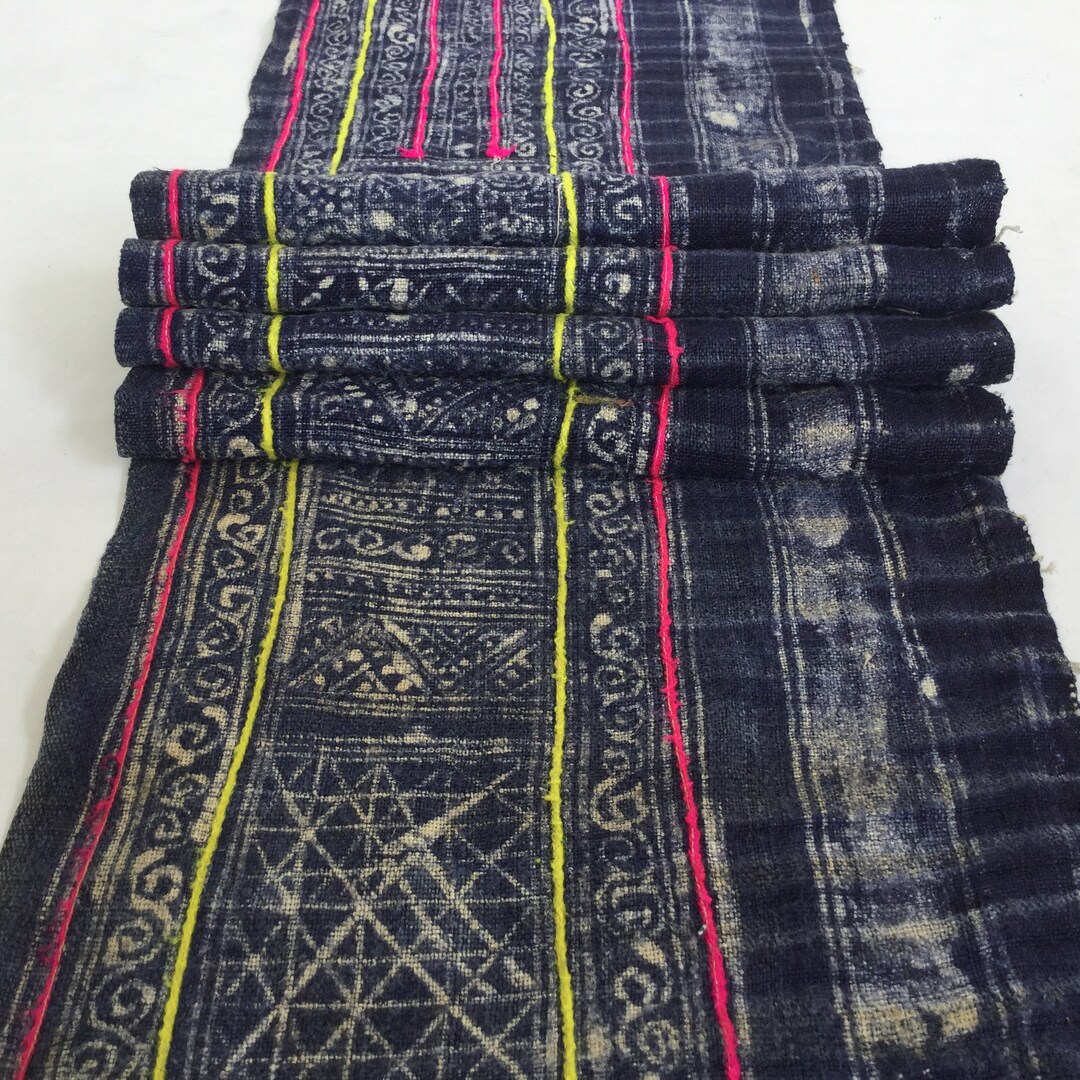 Special!!! Natural Hmong Hemp Fabric,vintage Hemp Hand Dyed Hmong Hill ...