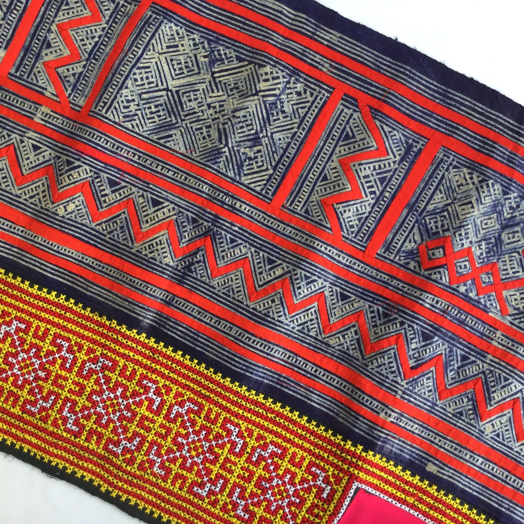 Special!!! Natural Hmong Hemp Fabric, Vintage Hemp Hand Dyed Hmong Hill ...