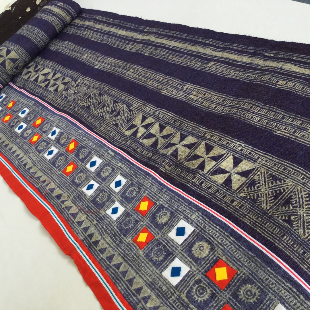 Special!!! Natural Hmong Hemp Fabric,vintage Hemp Hand Dyed Hmong Hill ...